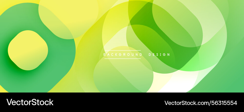 Abstract background features overlapping circles Vector Image