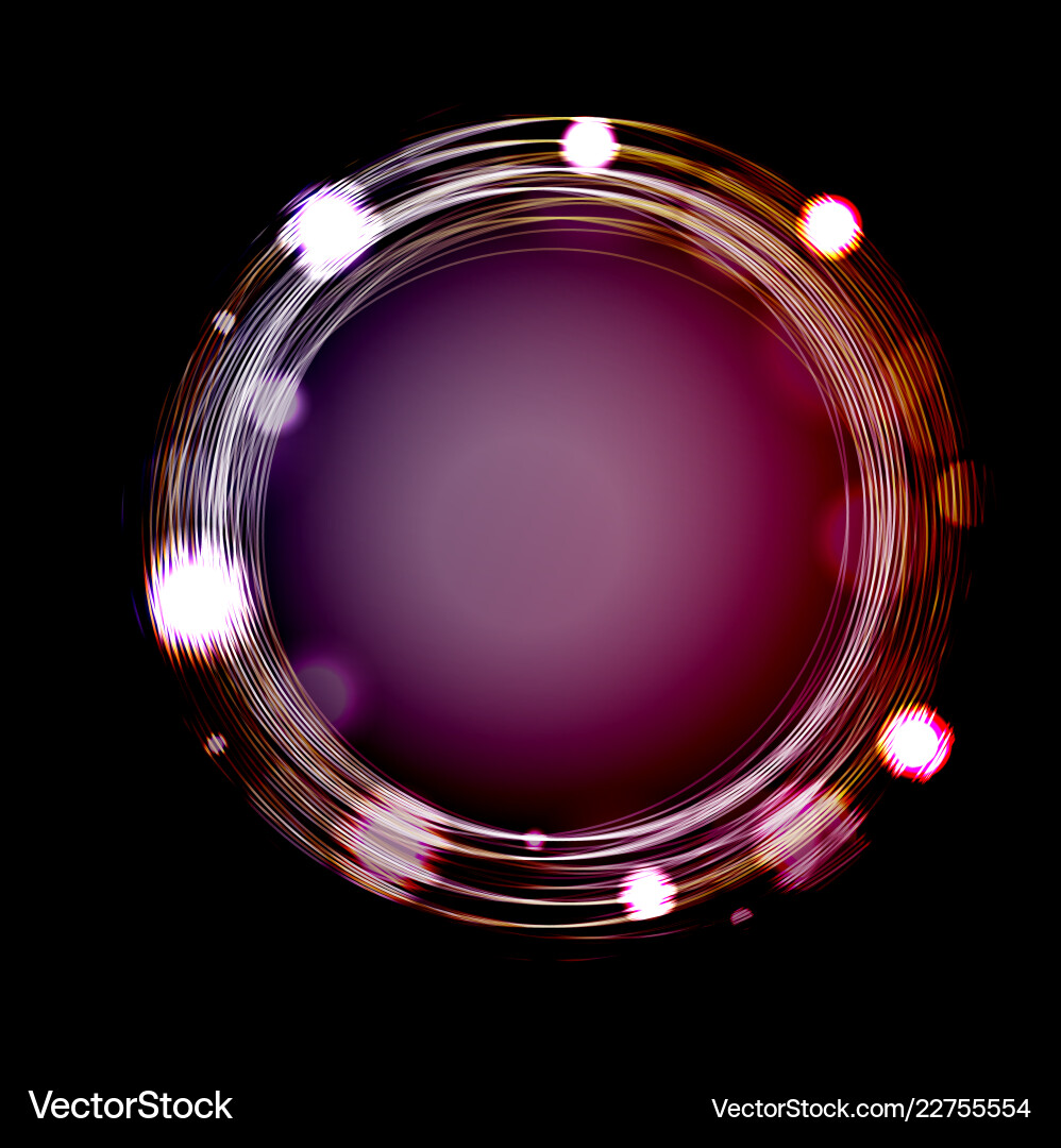 Banner with bokeh Royalty Free Vector Image - VectorStock