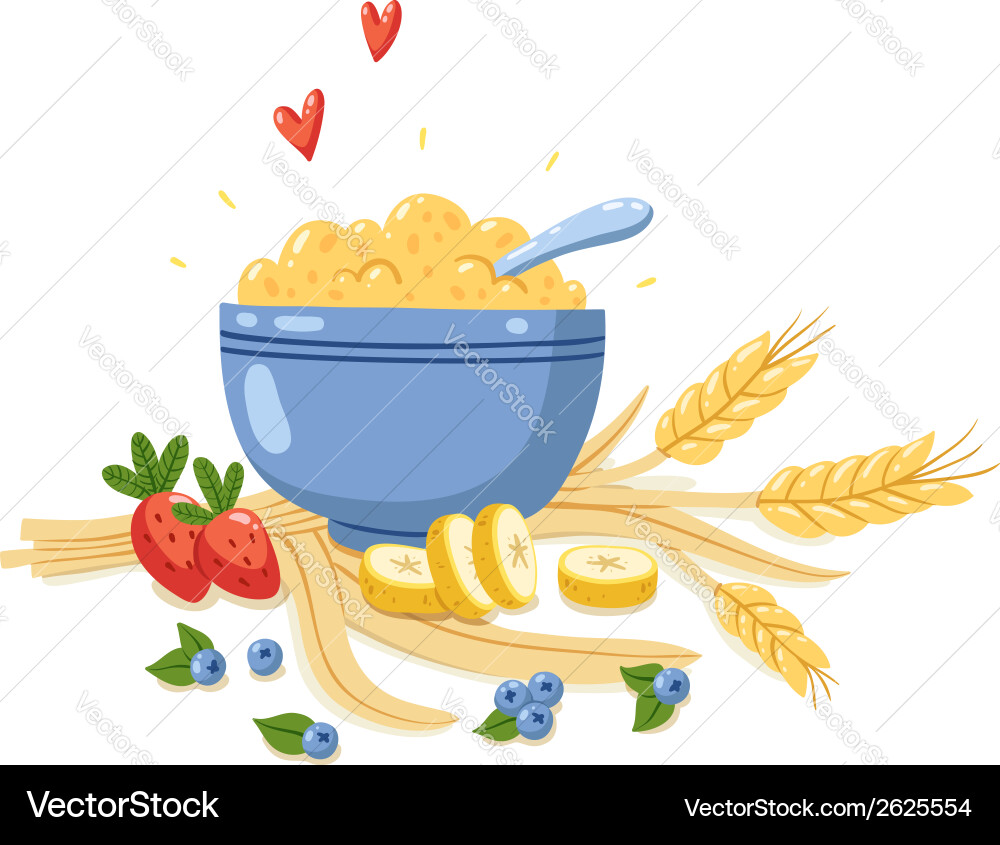 Porridge Royalty Free Vector Image - VectorStock