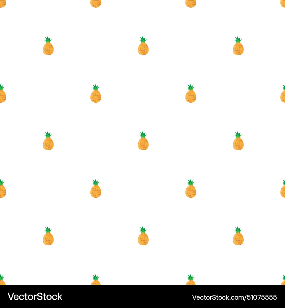 Different pineapples seamless pattern design Vector Image