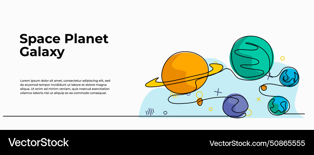 Solar system visualisation modern Royalty Free Vector Image