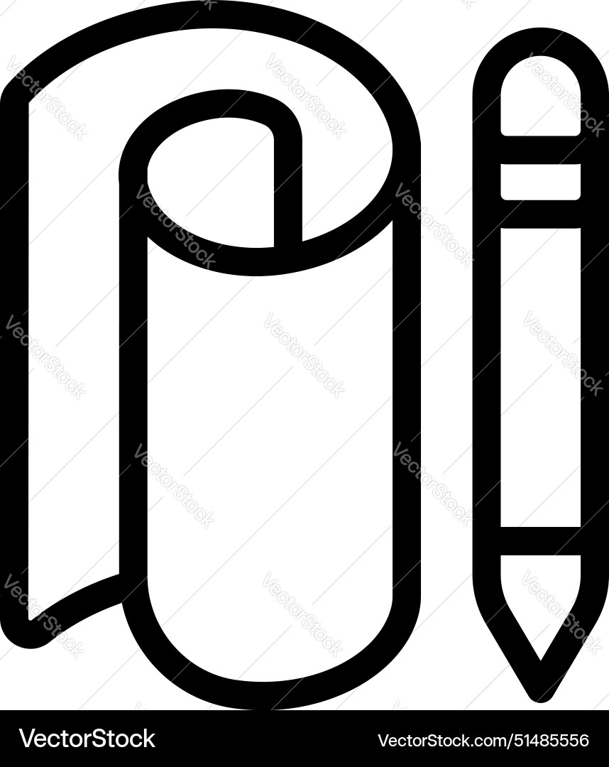 A black and white icon representing architectural Vector Image