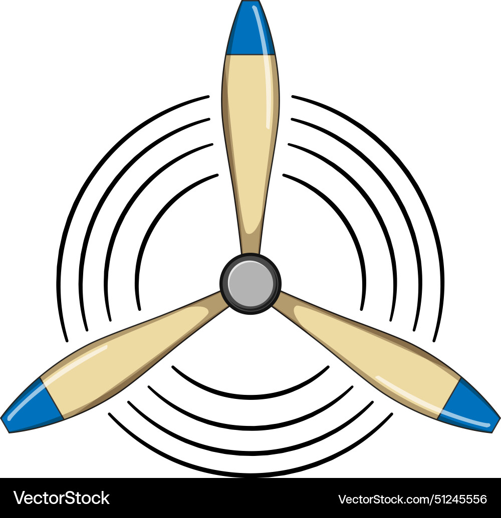 Ocean propeller cartoon Royalty Free Vector Image