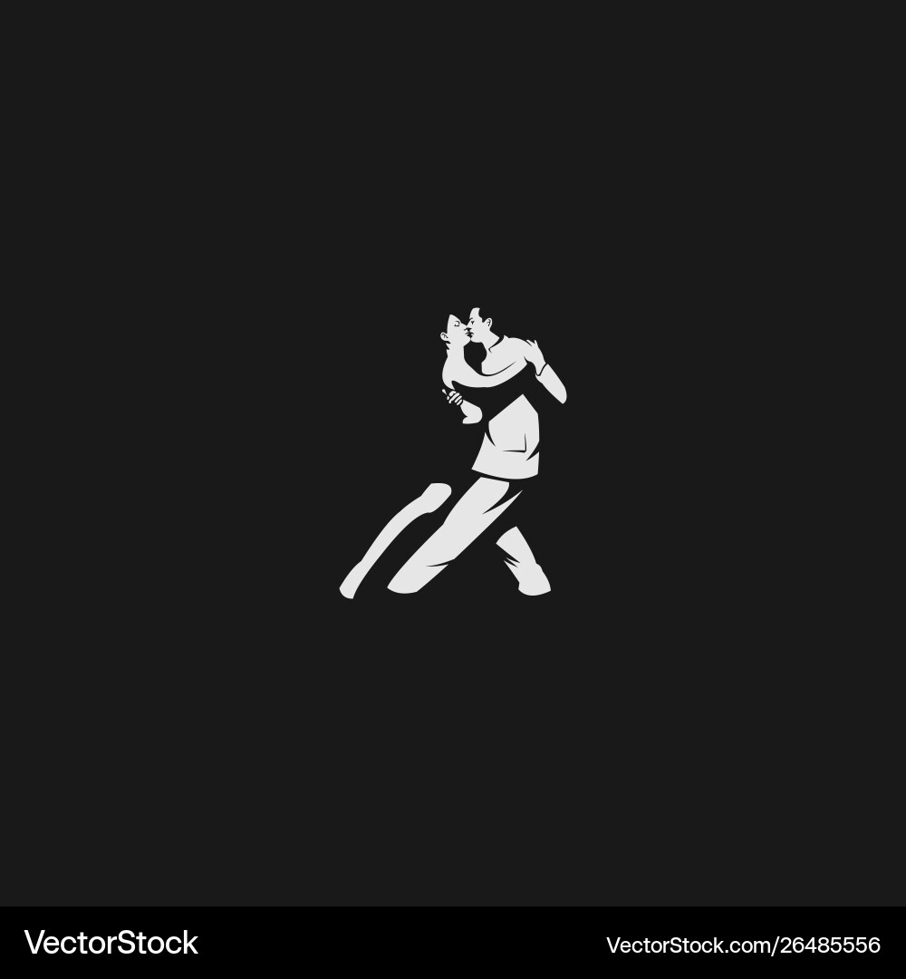 Tango Dance Logo Concept Royalty Free Vector Image