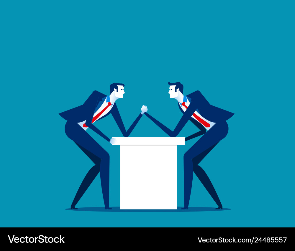 Business competition concept Royalty Free Vector Image