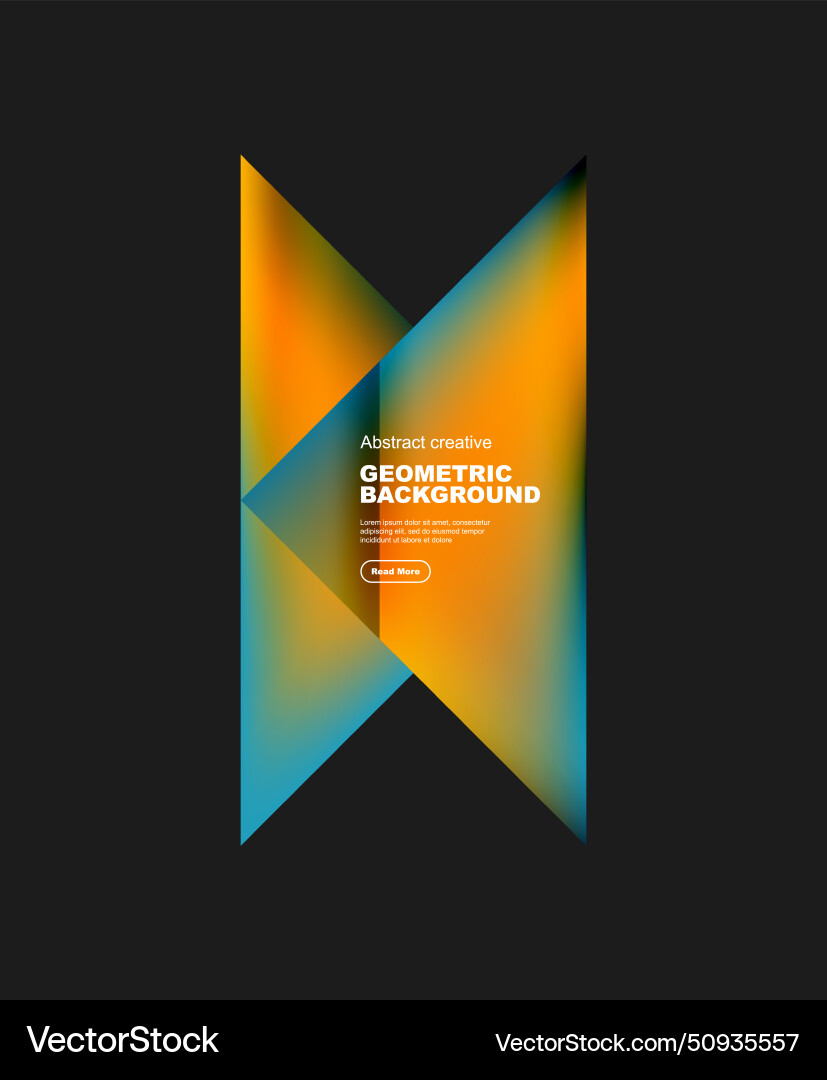 Gradient triangles abstract background Royalty Free Vector