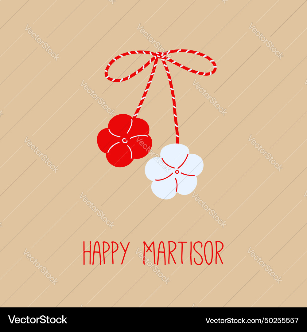 Martisor spring symbol folklore red Royalty Free Vector