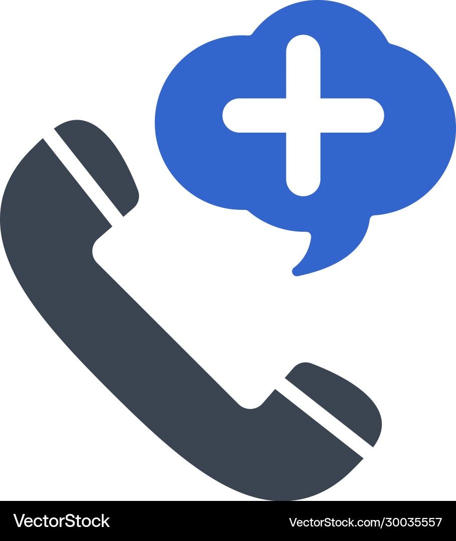 Medical call icon Royalty Free Vector Image - VectorStock