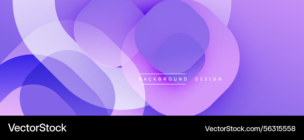 Abstract purple layers create flowing shapes soft Vector Image