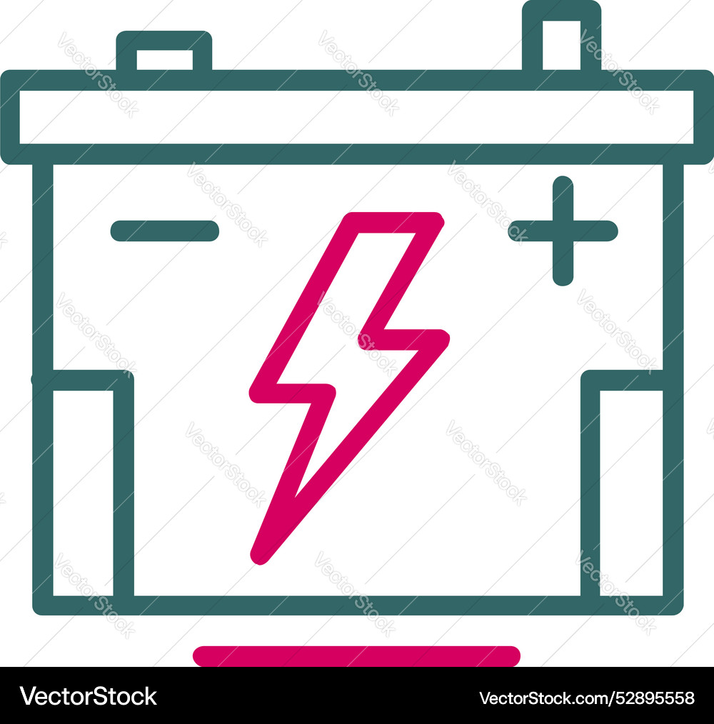 Accumulator icon design Royalty Free Vector Image