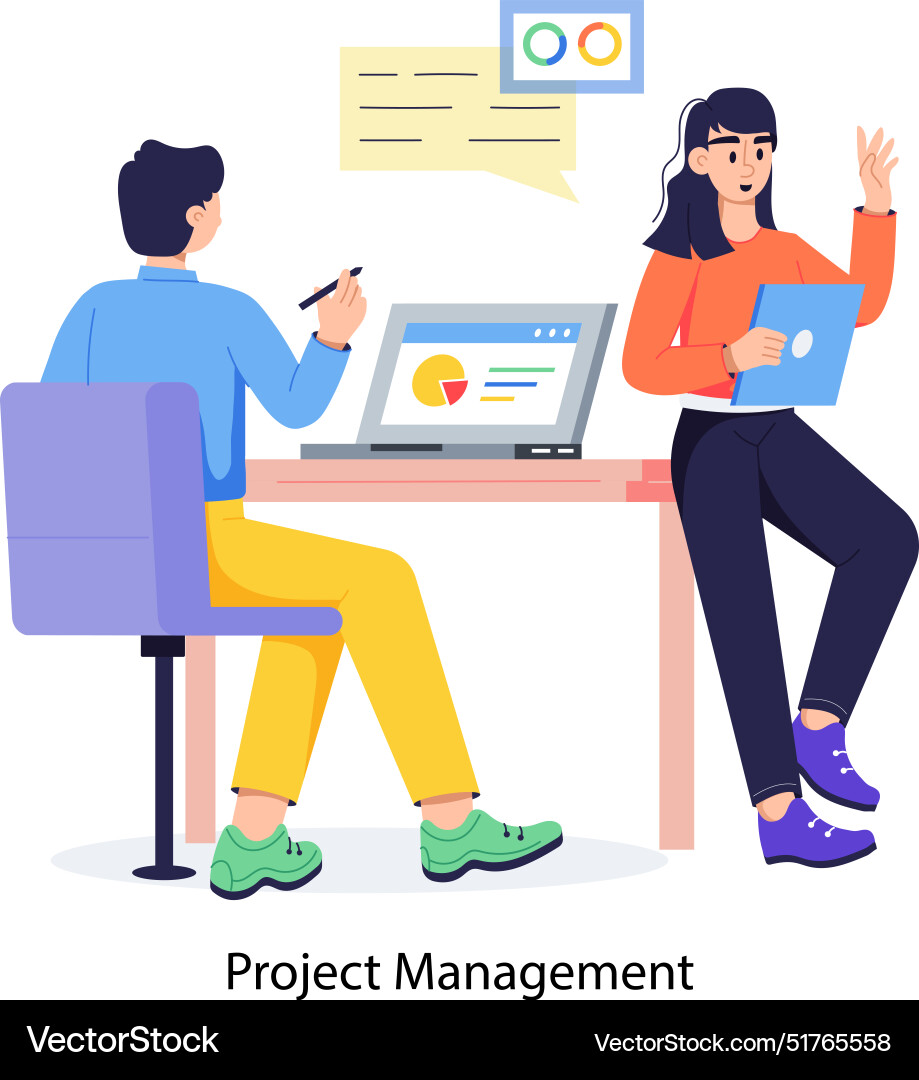 Project management Royalty Free Vector Image - VectorStock