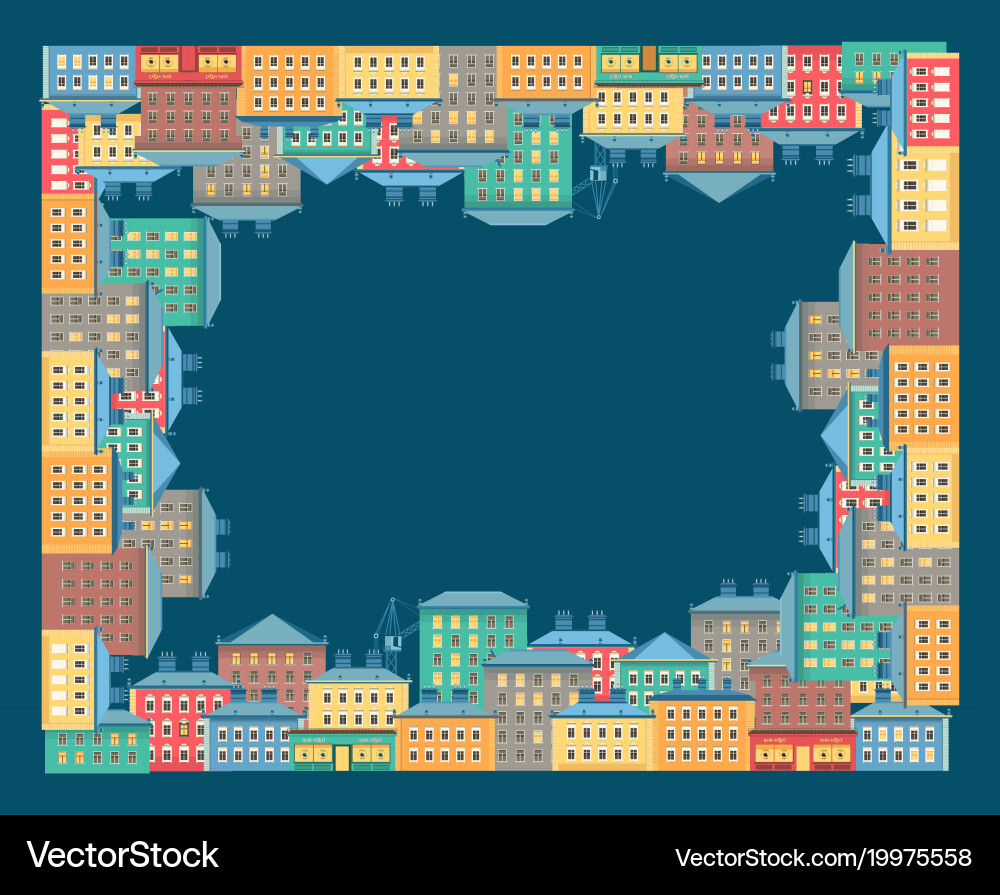 Urban street background Royalty Free Vector Image
