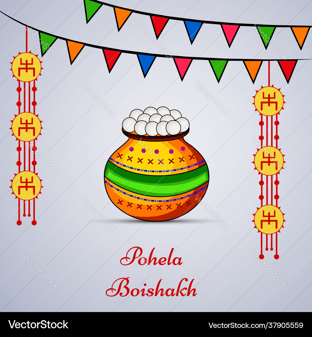 Bengali New Year (Pohela Boishakh) Royalty Free Vector Image