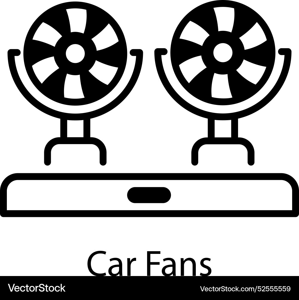 Car fans Royalty Free Vector Image - VectorStock
