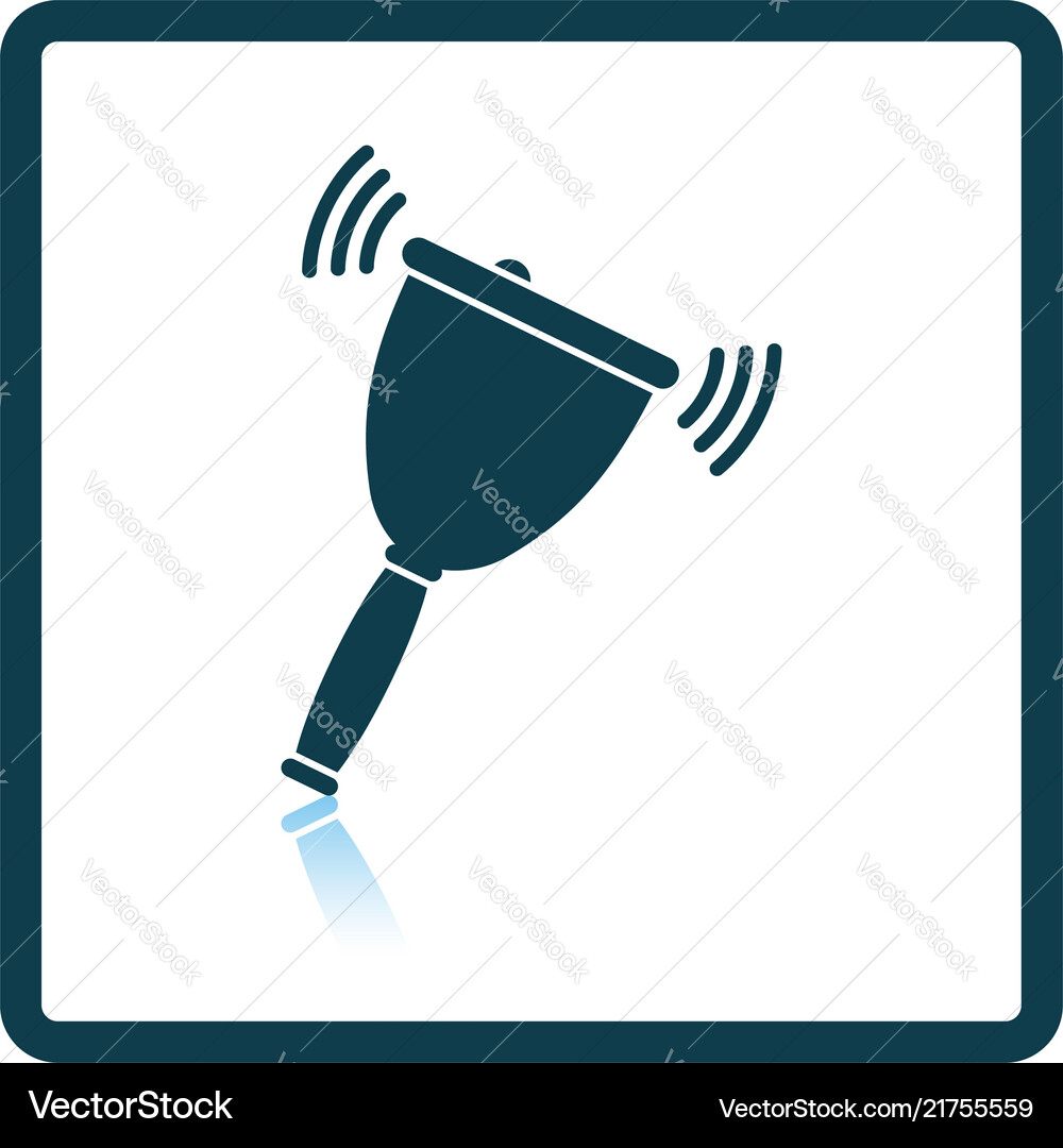 School hand bell icon Royalty Free Vector Image