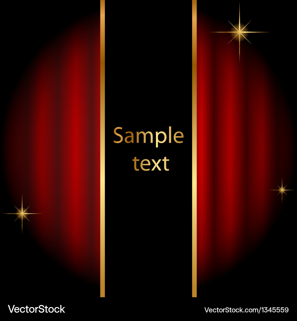 Sparkling Stage Backdrop Royalty Free Vector Image