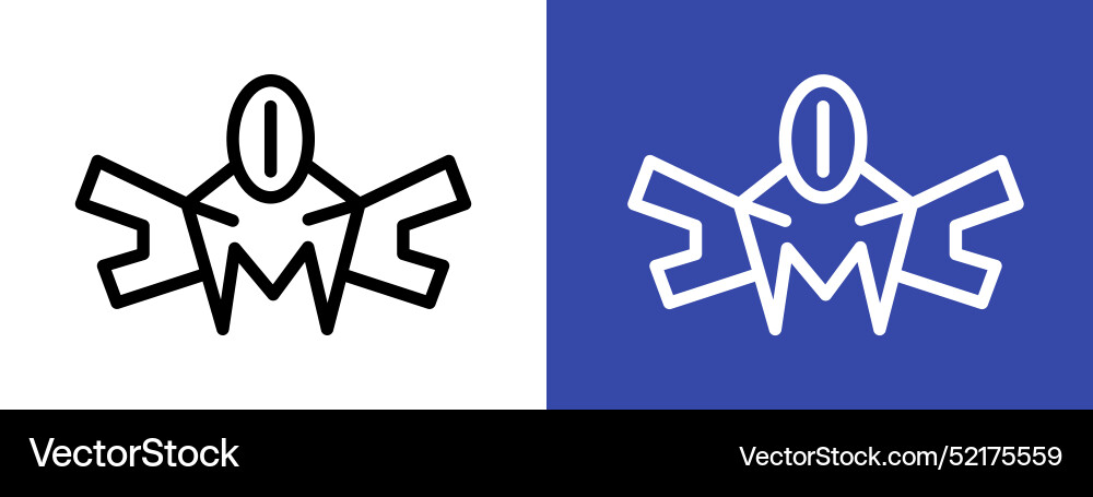 Valkyrie logo sign set outline Royalty Free Vector Image