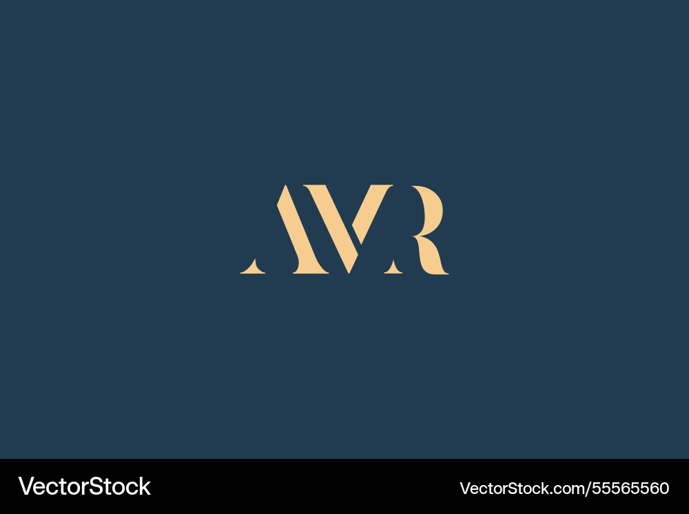 Amr abstract letter logo design Royalty Free Vector Image