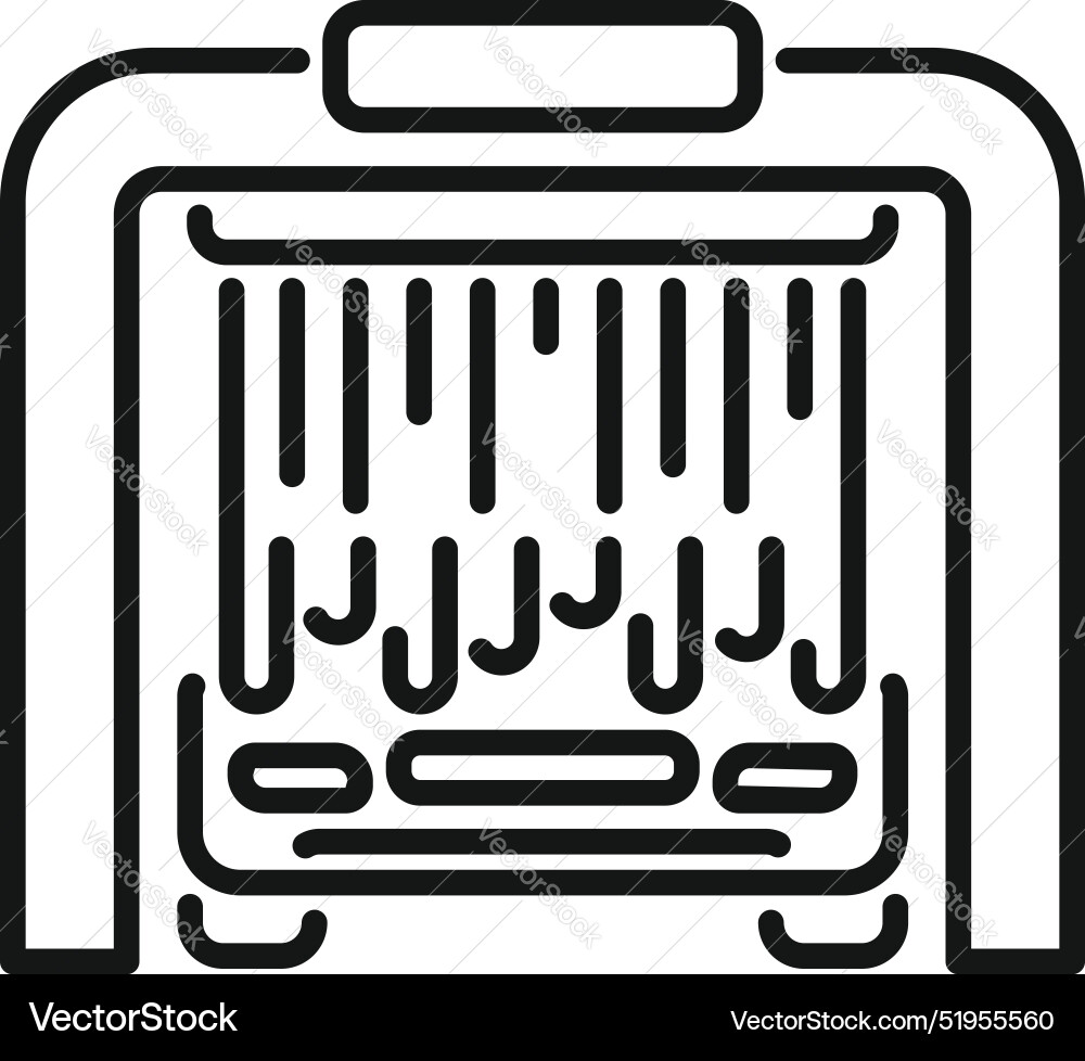 Automatic car wash system cleaning vehicle using Vector Image