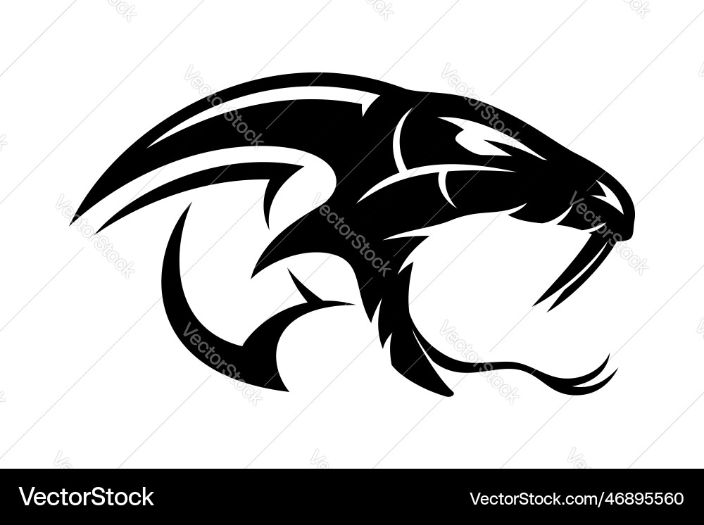 Black snake sign Royalty Free Vector Image - VectorStock