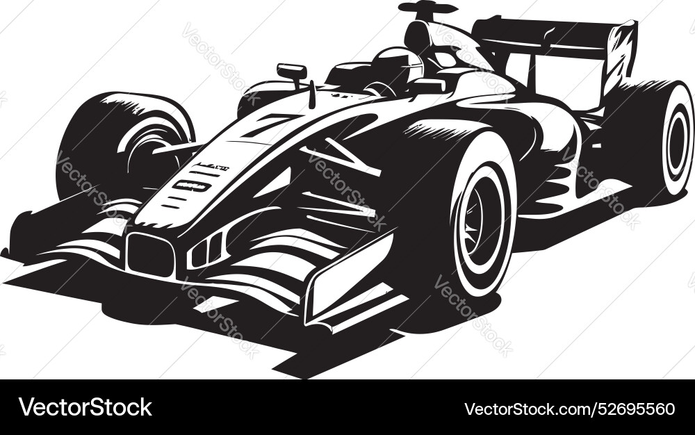 Circuit conquest formula one emblem grand Vector Image