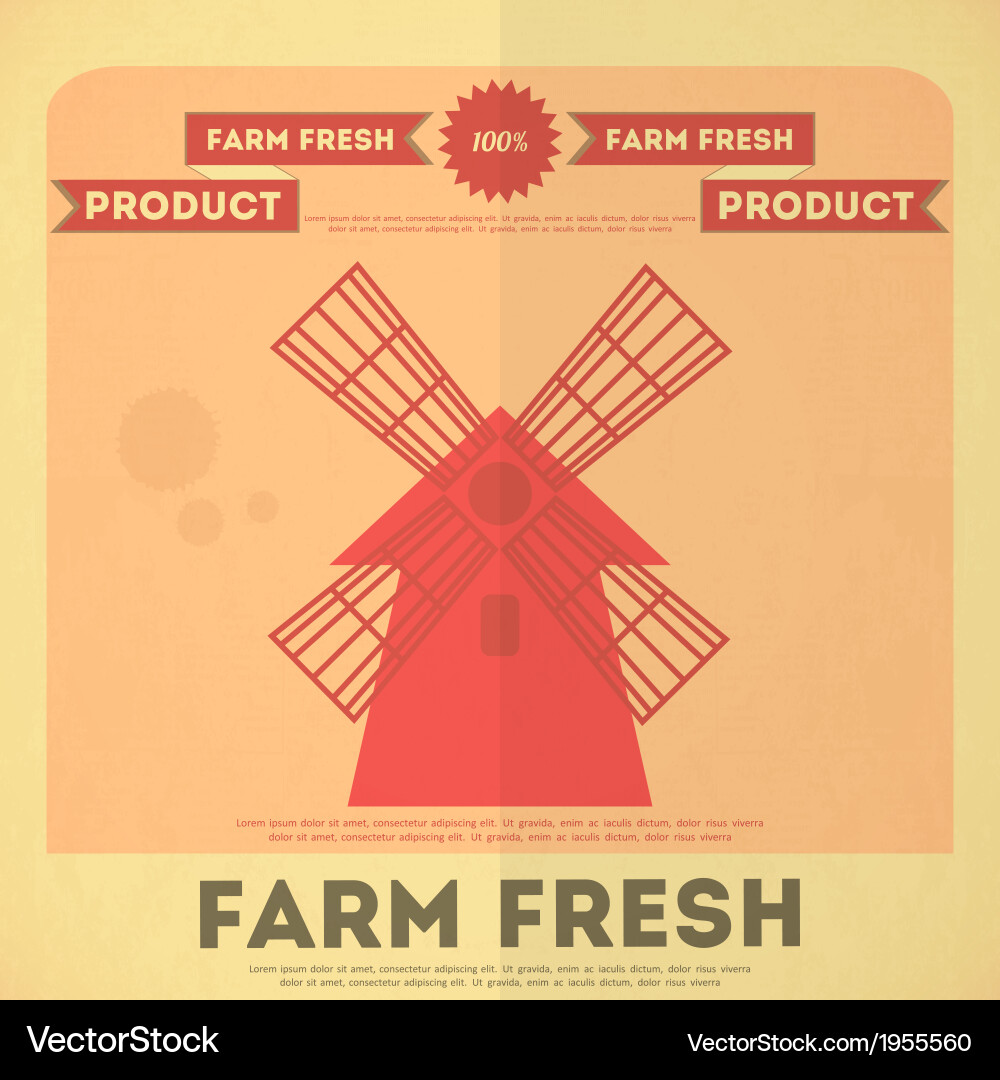 Mill Royalty Free Vector Image - VectorStock