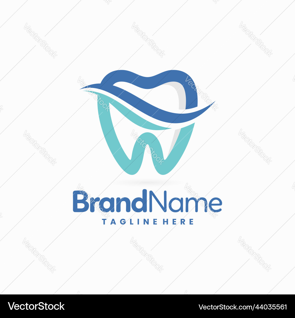 Dentist logo design Royalty Free Vector Image - VectorStock