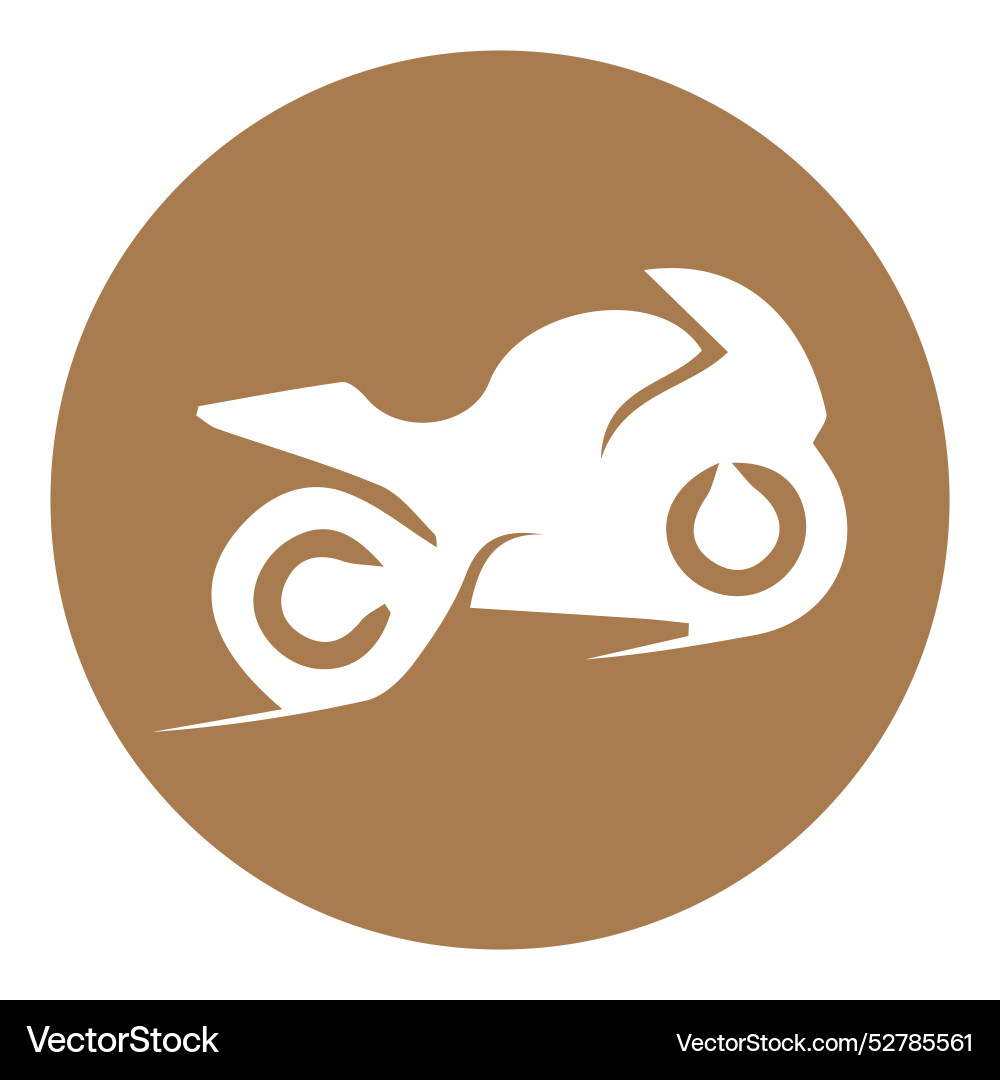 Motorbike icon symbol Royalty Free Vector Image