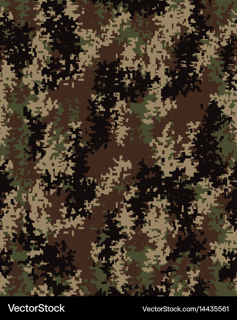 Pixelated Camo Pattern Royalty Free Vector Image