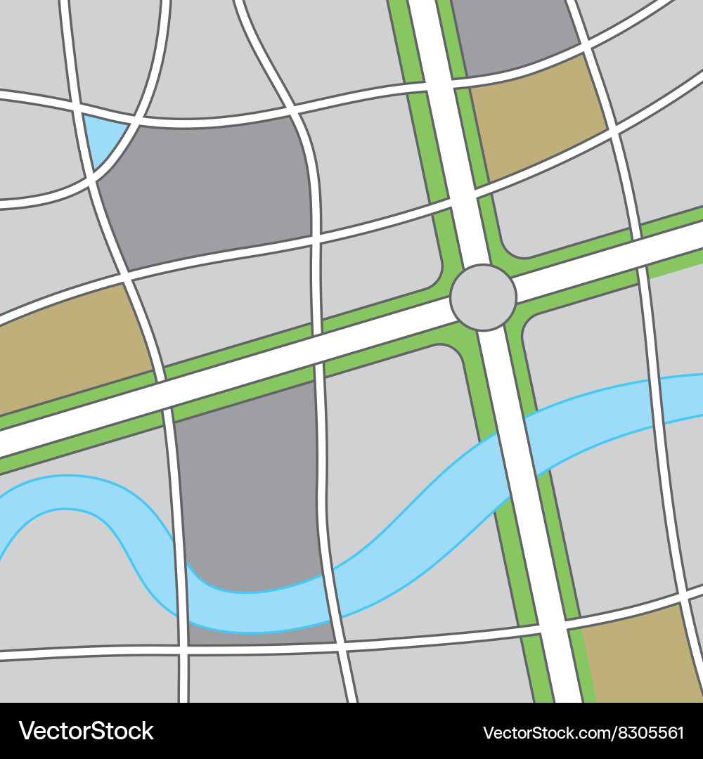 Roadway map Royalty Free Vector Image - VectorStock