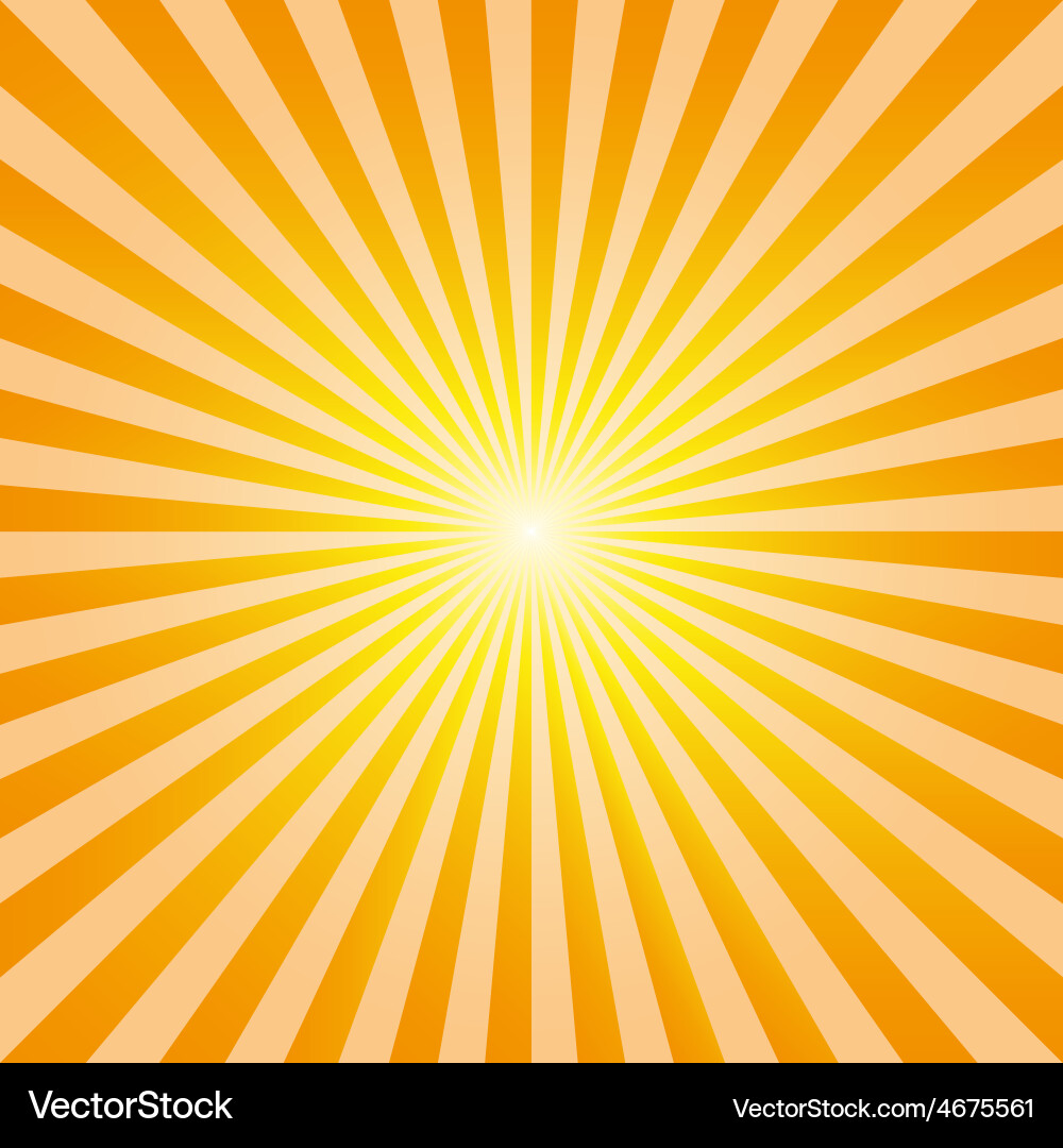 Vintage abstract background explosion sun rays vec
