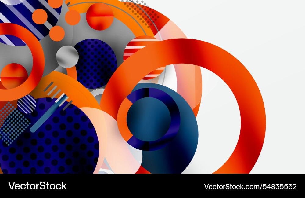 Abstract background - layered geometric shapes Vector Image