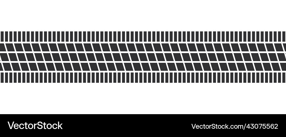 Auto tire tread seamless elements car Royalty Free Vector