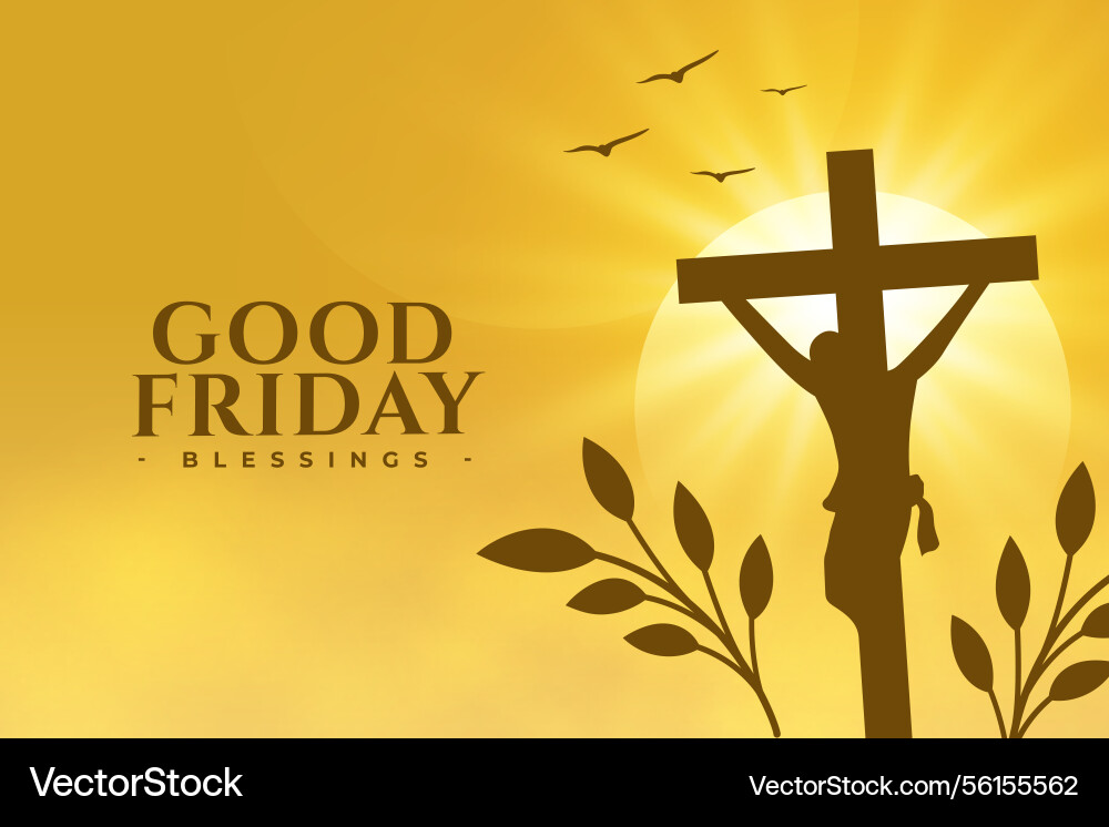 Good friday holy easter sunlight background Vector Image