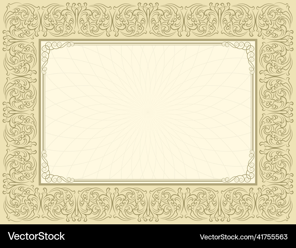 Decorative template Royalty Free Vector Image - VectorStock