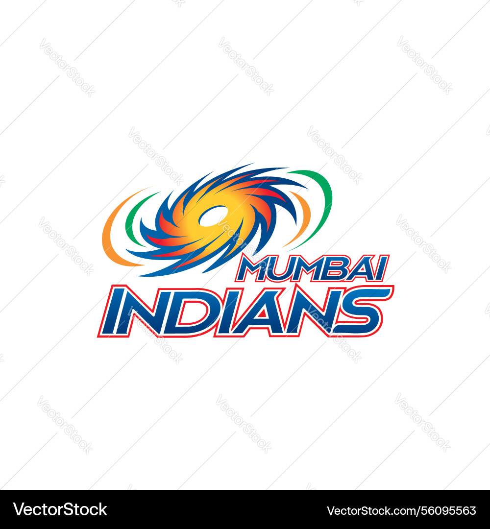 Mumbai Indians IPL Logo - Official Royalty Free Vector Image