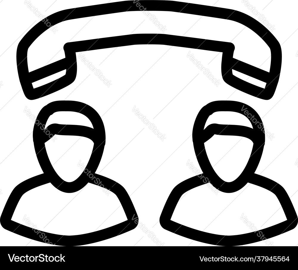 Icon telephone conversation Royalty Free Vector Image