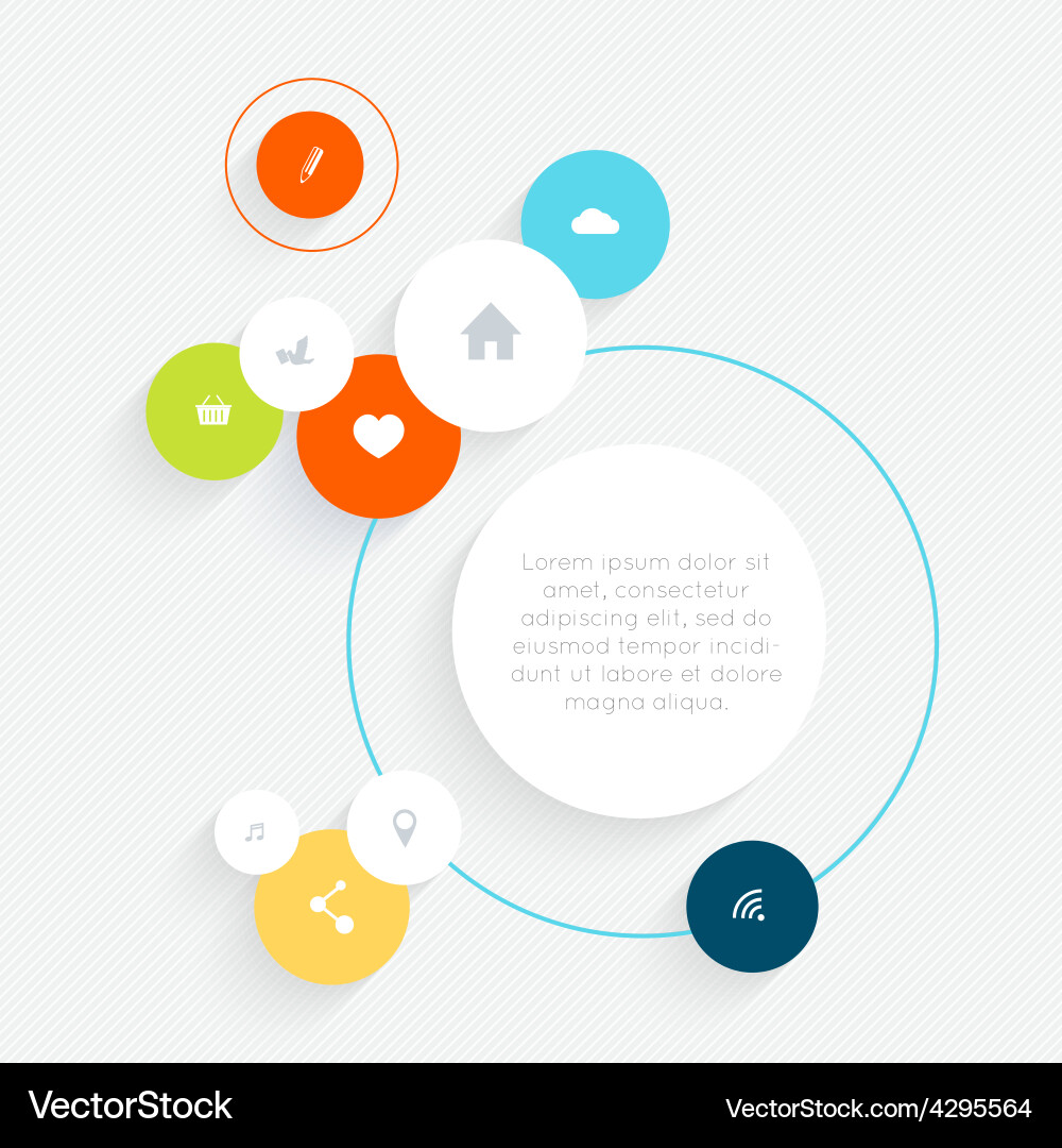 Minimal infographics design Royalty Free Vector Image