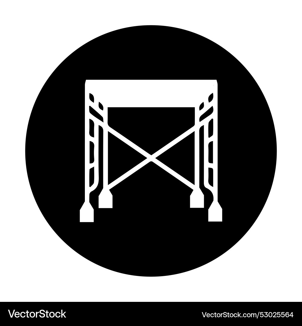 Scaffolding symbol design Royalty Free Vector Image
