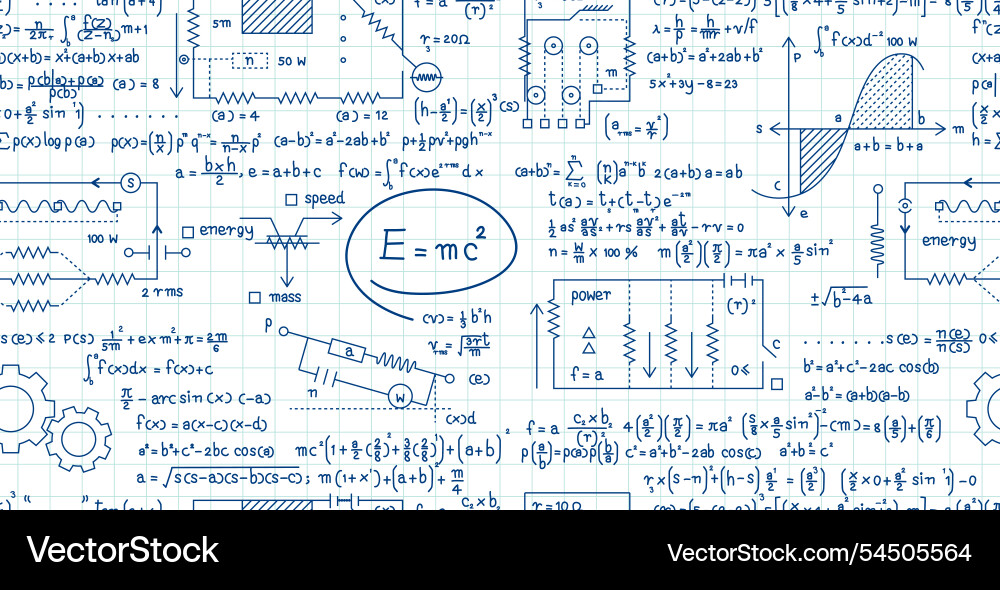 Scientific formula background Royalty Free Vector Image