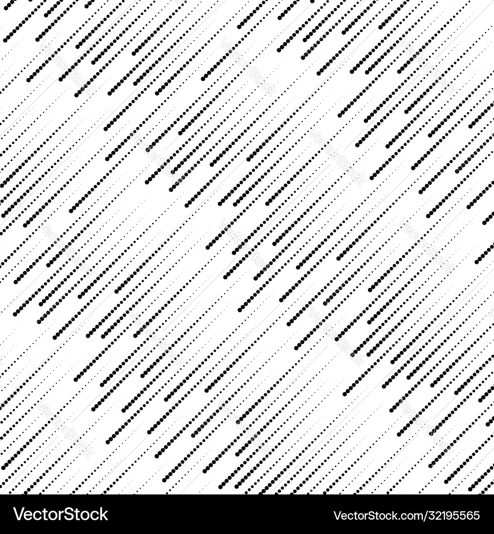 Abstract black diagonal halftone dots speed lines Vector Image