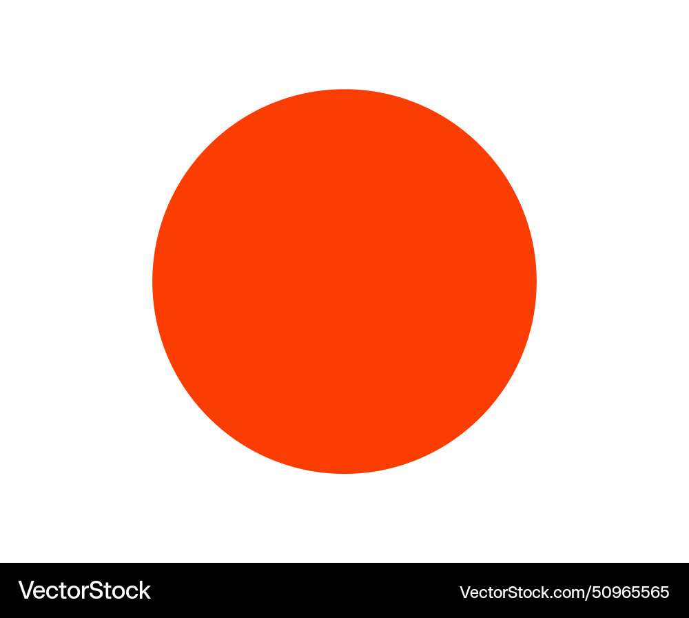 Circle shape symbol orange graphic design element Vector Image