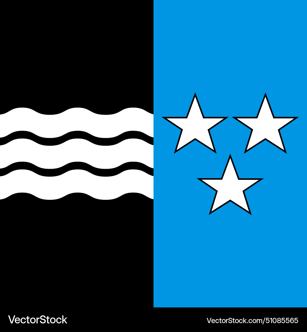 Flag of canton aargau Royalty Free Vector Image