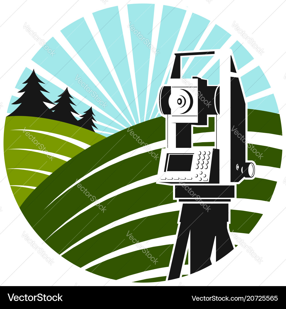 Geodetic device symbol for business Royalty Free Vector