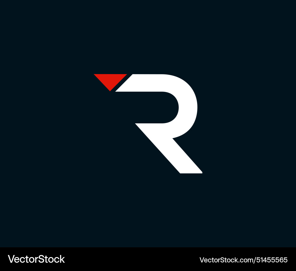 R letter logo and alphabet design Royalty Free Vector Image