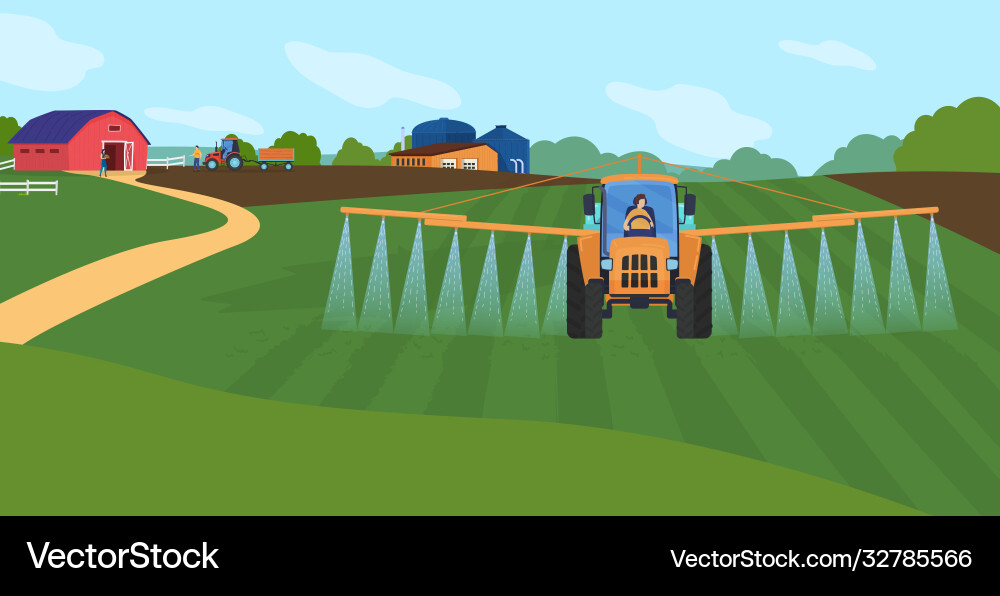 Farming agriculture cartoon Royalty Free Vector Image