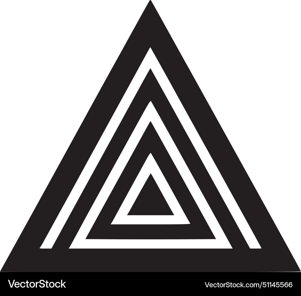 Triangle - minimalist and simple silhouette Vector Image