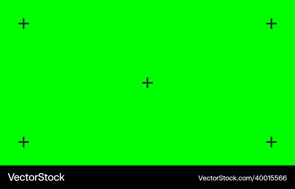 Ultra hd 4k green screen layout template Vector Image