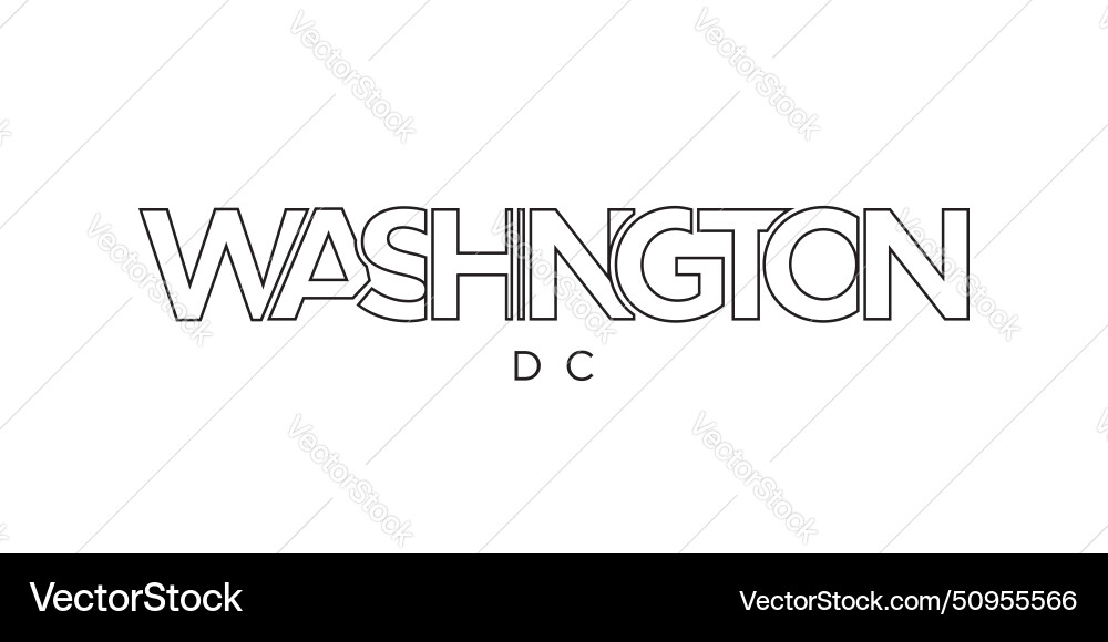 Washington dc usa typography slogan design Vector Image
