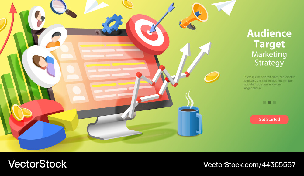 Audience Targeting Strategy Royalty Free Vector Image